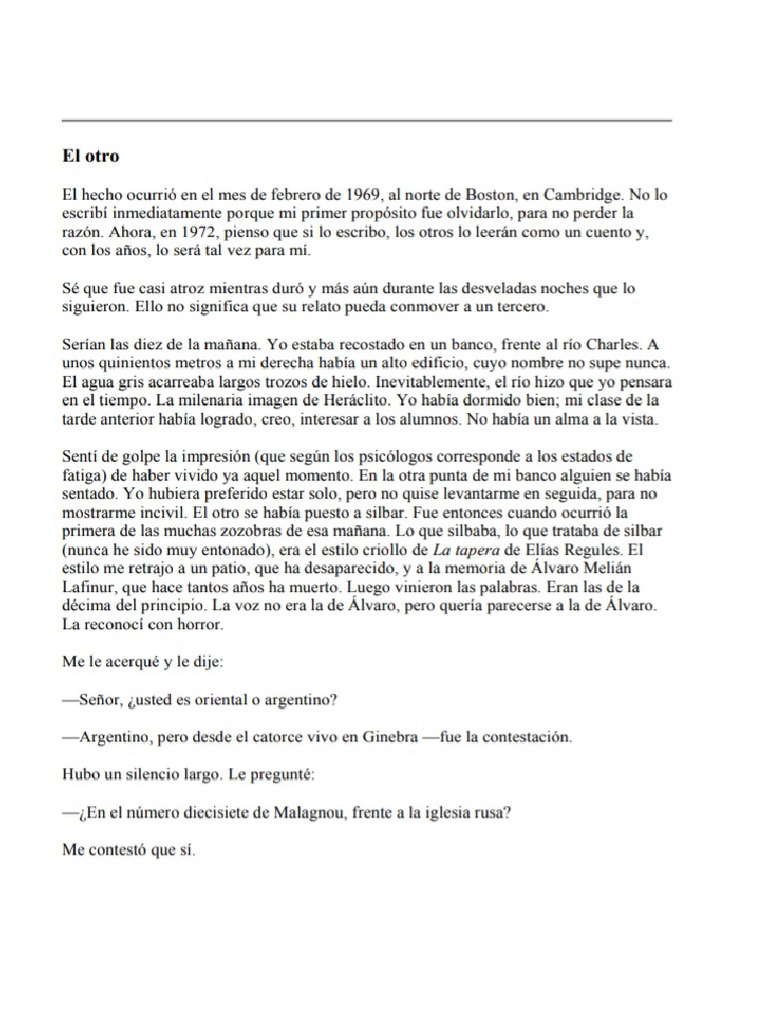 El otro- Borges | PDF