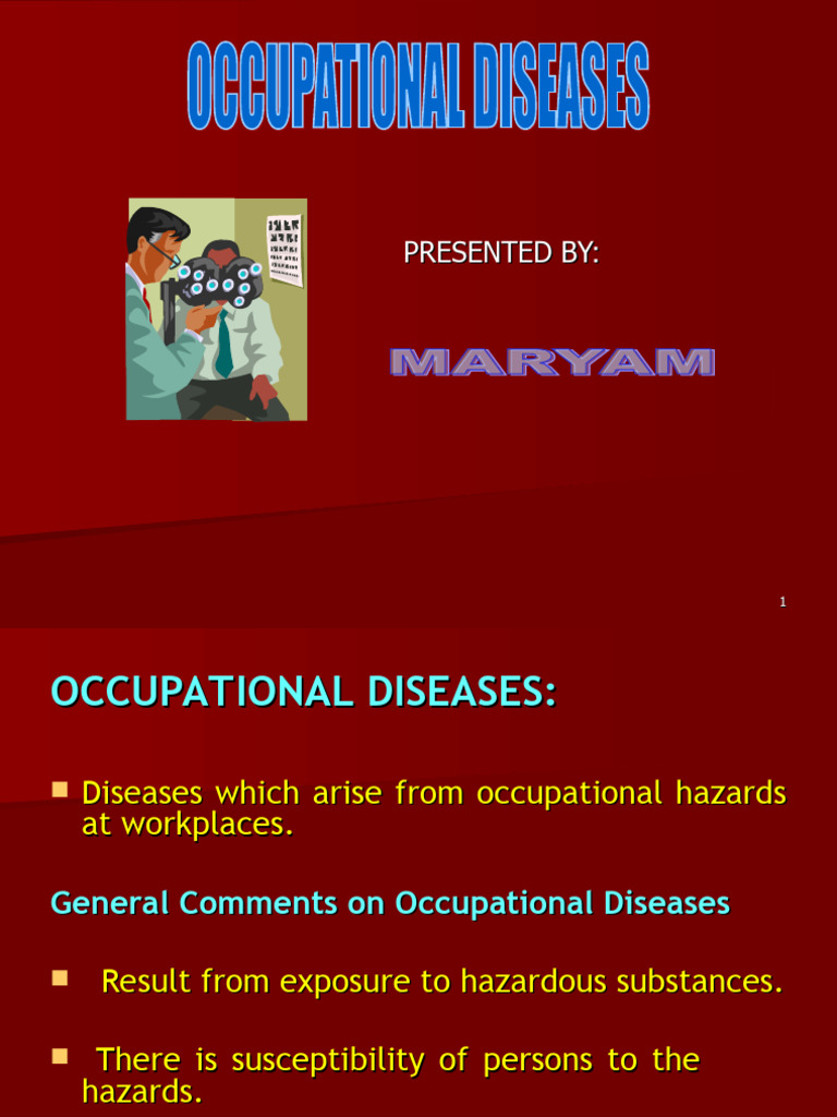 Occupational Diseases 2 | PDF | Occupational Safety And Health | Infection