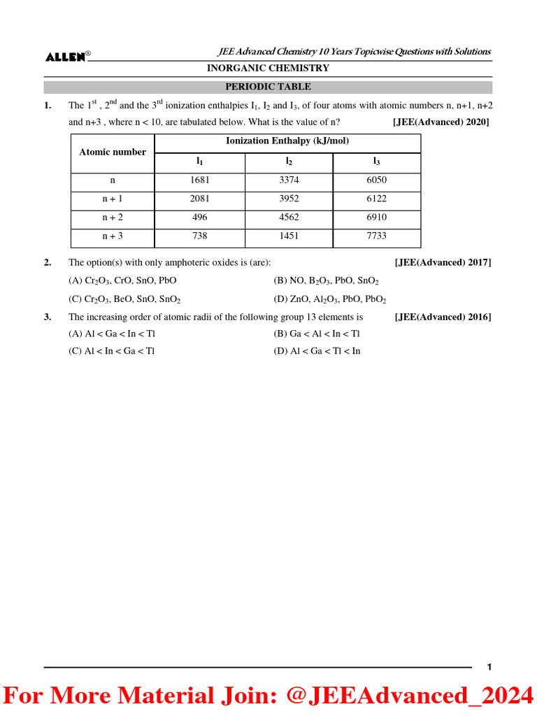 Periodic Table | PDF | Condensed Matter Physics | Physical Sciences