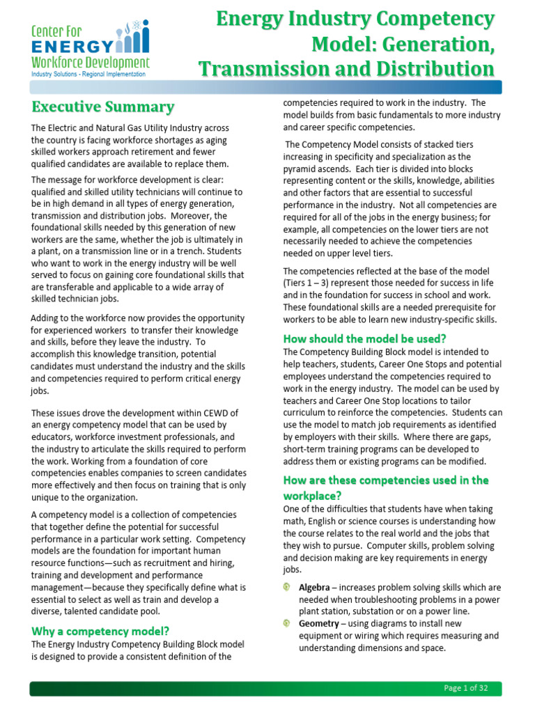 Competence Model | PDF | Information