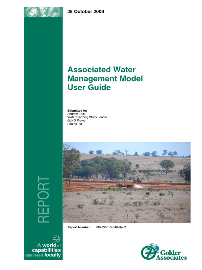 Golders WB Model Report | PDF | Discharge (Hydrology) | Water