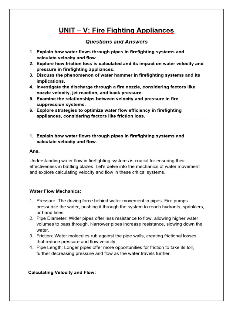 Unit 5 FES_Completed | PDF | Hazards | Pump