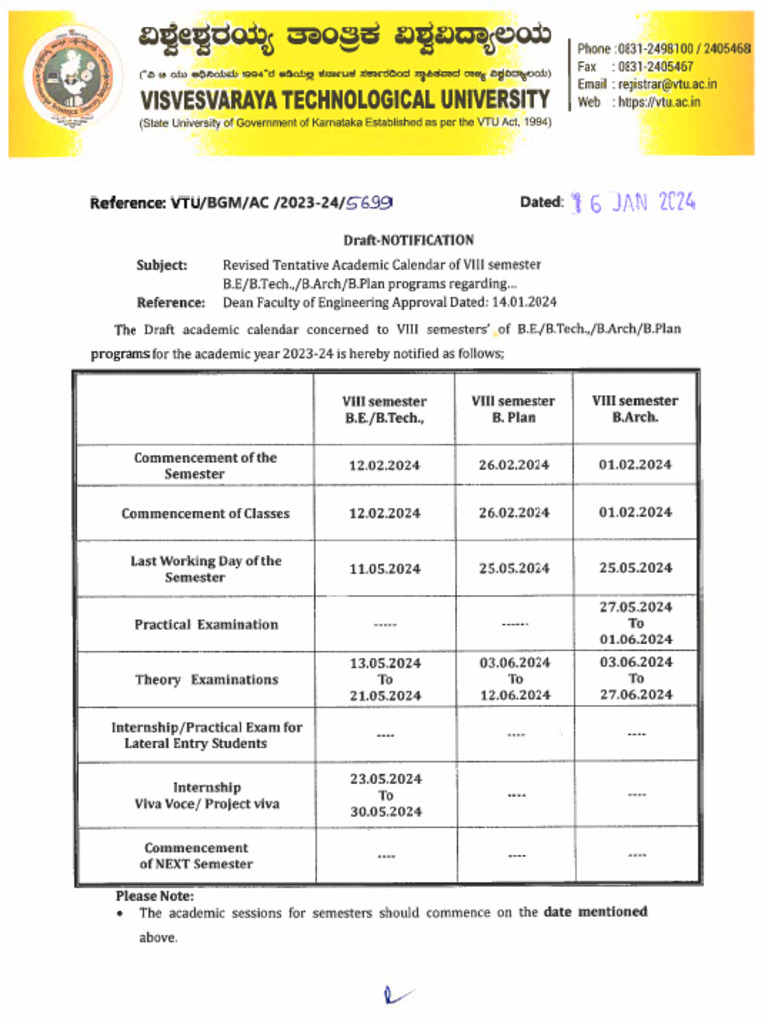 Draft Notification Tenative VIII AC | PDF