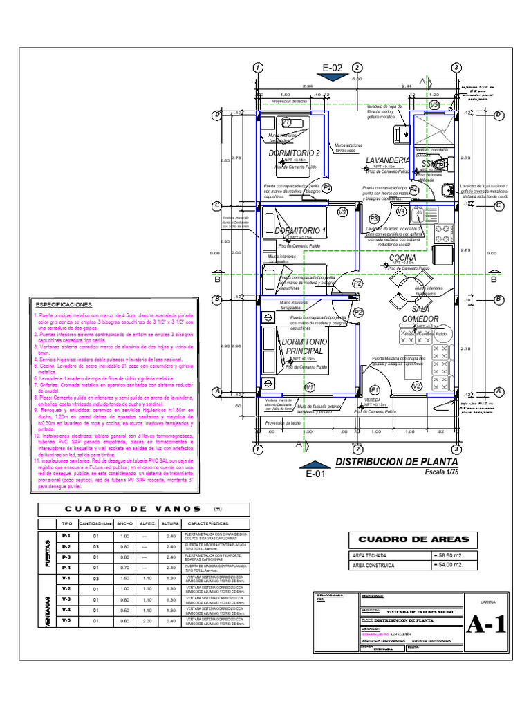 Modulo 6X9 M 3 Cuartos Original-A-1 | PDF | Construyendo tecnología | Equipo
