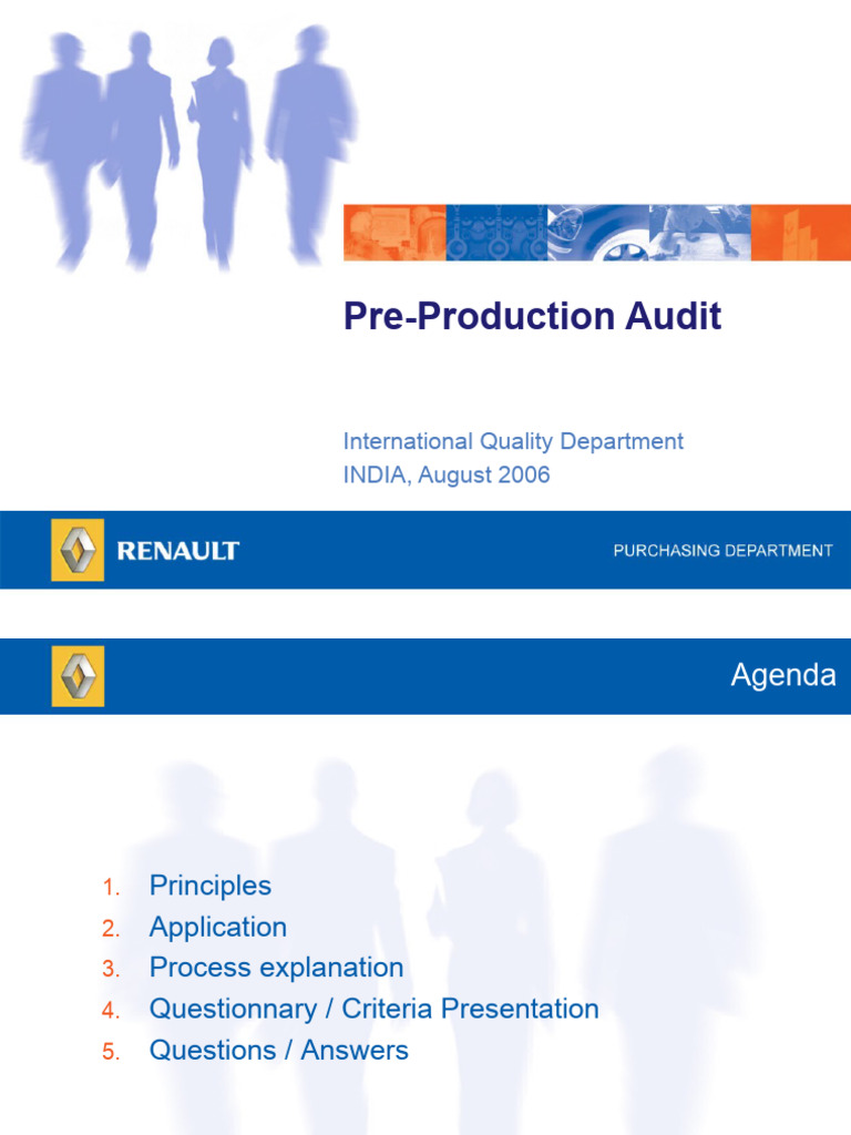 Pre-Production Audit Presentation | PDF | Audit | Business