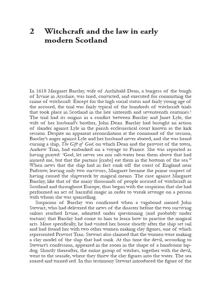 Scottish Witch Trials: Legal Insights | PDF | Witch Hunt | Grand Jury