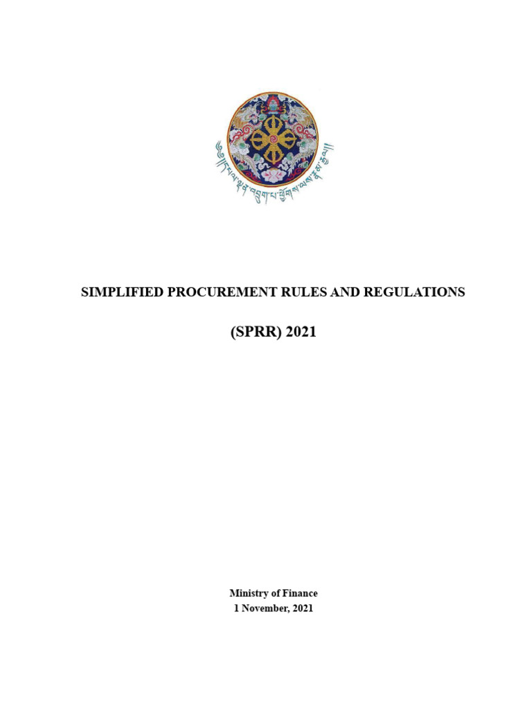 SPRR2021 | PDF | Procurement | Business
