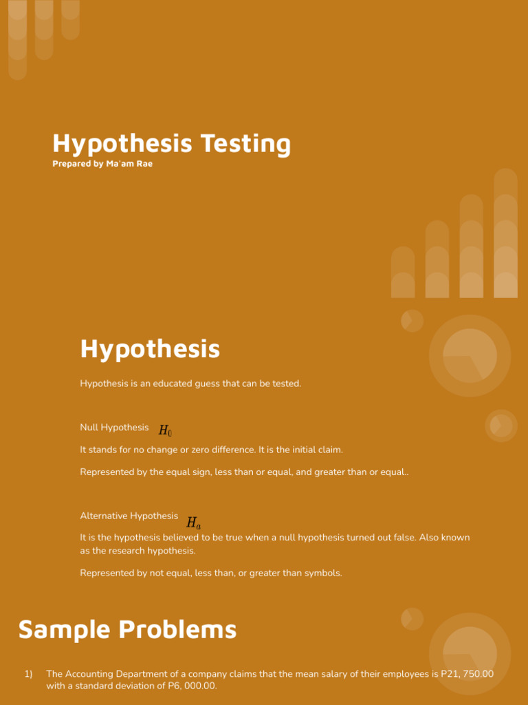 9 Hypothesis Testing | PDF | Type I And Type Ii Errors | Hypothesis