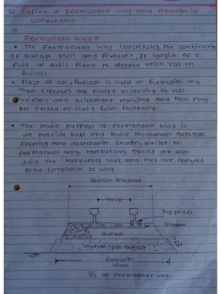 railway engineering notes | PDF