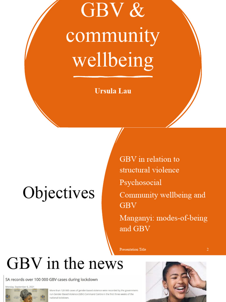GBV and Community Wellbeing | PDF | Violence | Violence Against Women