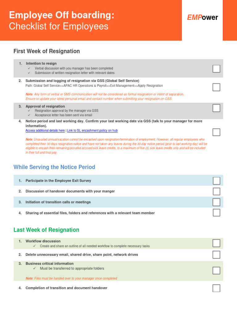 Employee Resignation Process Guide | PDF | Employment | Credit Card