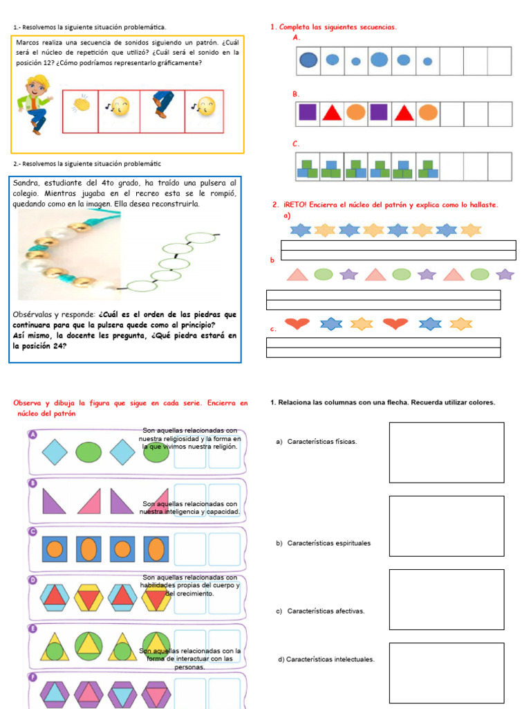 Ficha de Patrones Graficas 11-04 | PDF