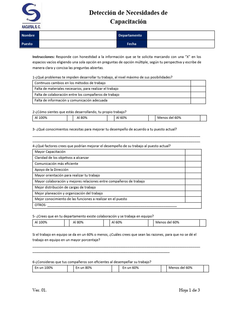 formato DNC actualizado | PDF
