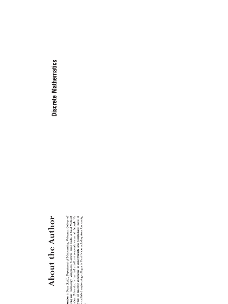 Discrete Mathematics-Veerarajan Text Book | PDF