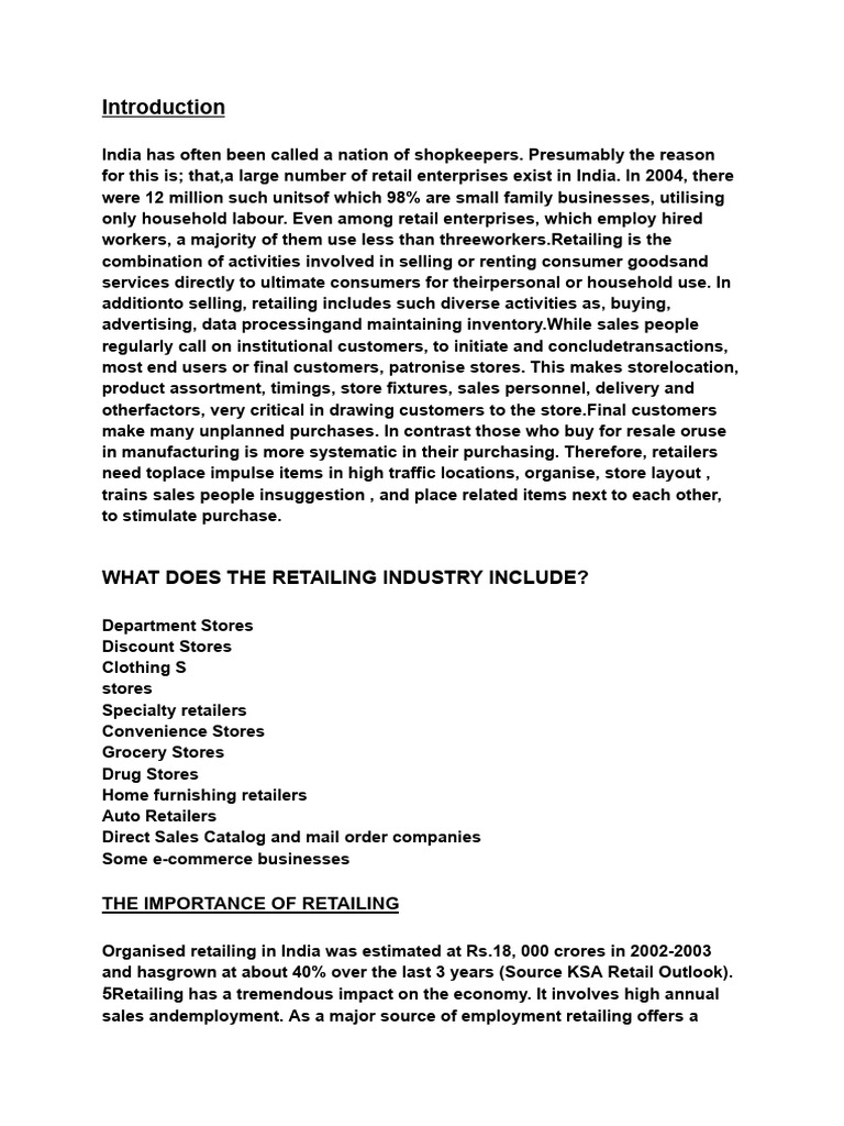 Retailing Landscape in India | PDF | Retail | Level Of Measurement