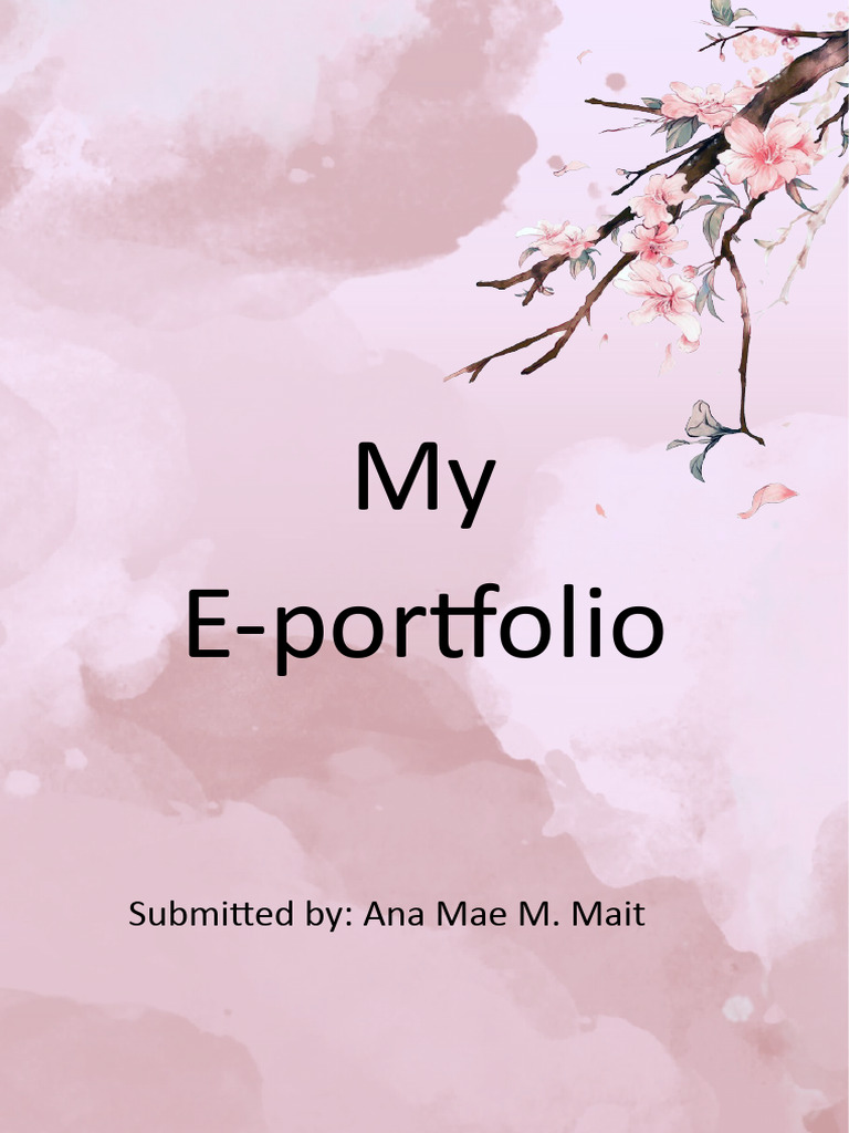 Ana Mae Mait e Portfolio | PDF | Teachers | Learning