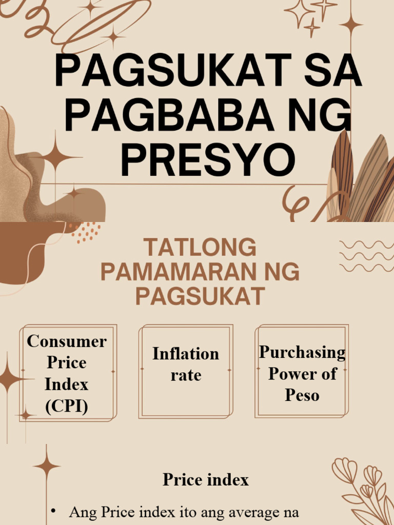 Pagsukat Sa Pagbaba NG Presyo 2 | PDF Pagsukat Sa Pagbaba NG Presyo 2 | PDF
