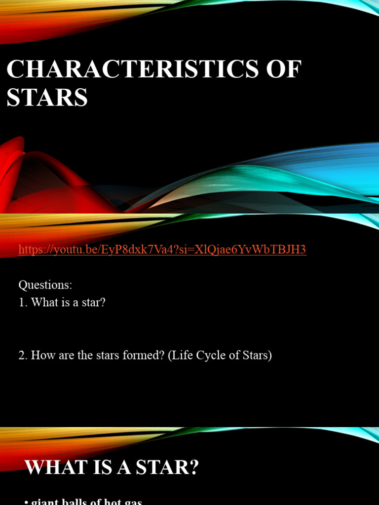 Characteristics of Stars | PDF