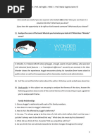 Wonder by RJ Palacio Part Ten Active Learning Activities | PDF | Nature