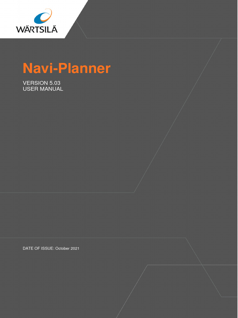 Navi-Planner (V. 5.03) User Manual | PDF | Computer Science | Software