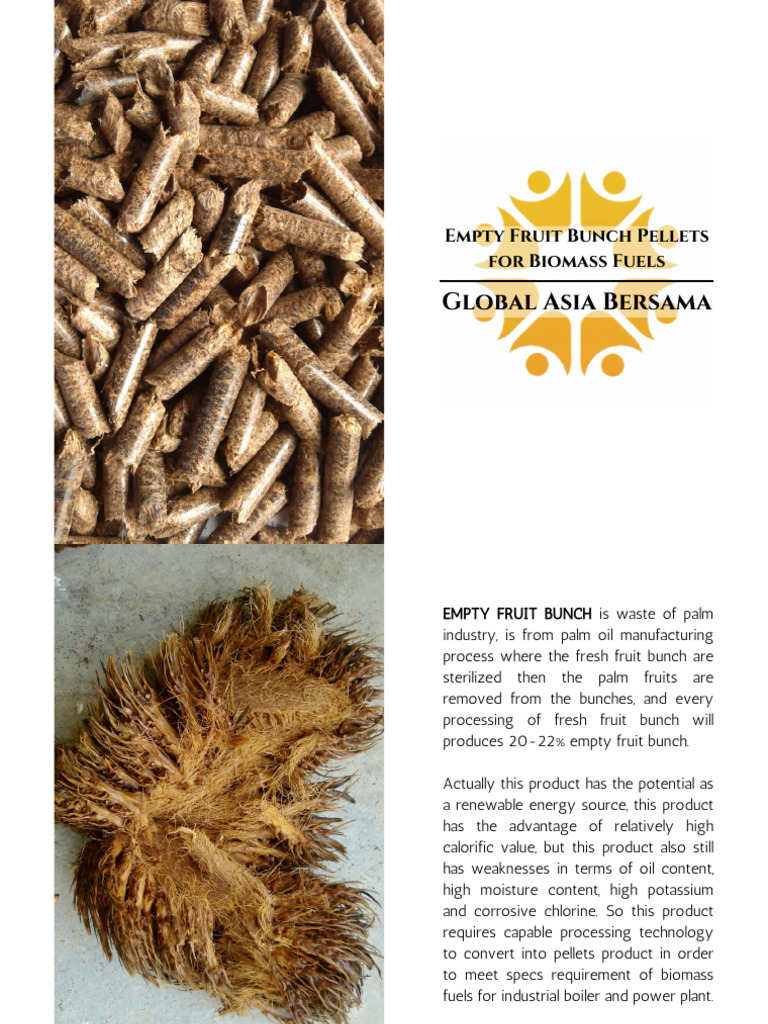 Empty Fruit Bunch Pellets for Biomass | PDF