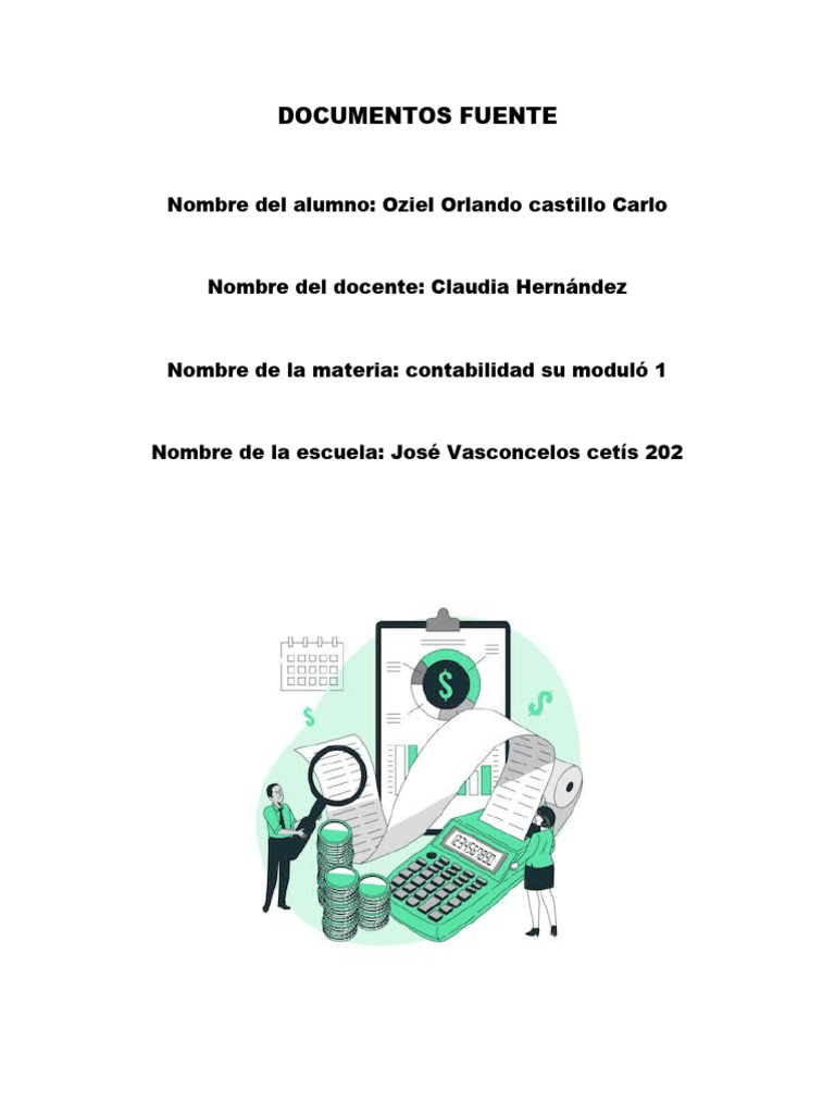 DOCUMENTOS FUENTE | PDF | Cheque | Factura