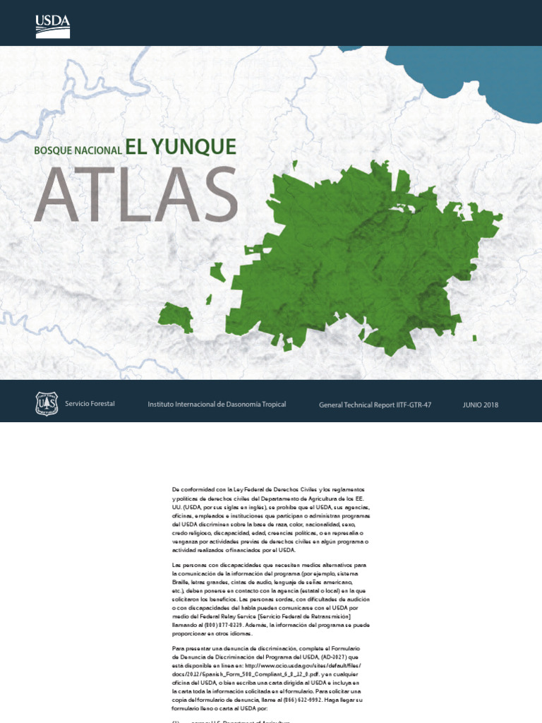 Atlas Del Bosque Nacional El Yunque, Puerto Rico | Descargar gratis PDF ...