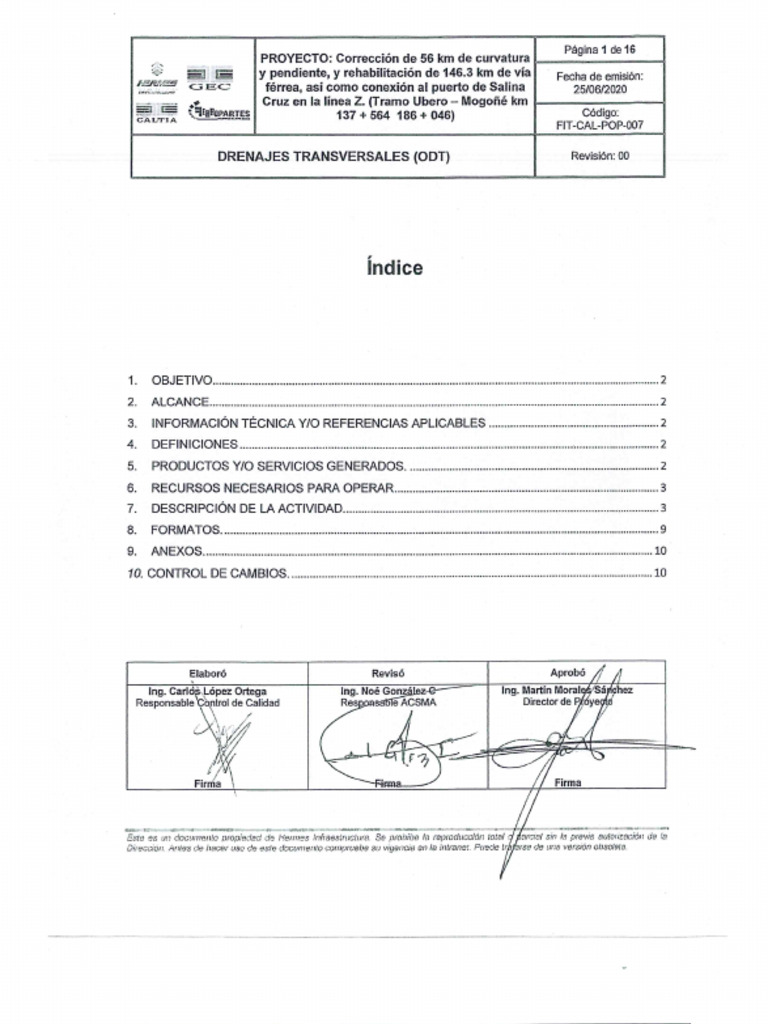 FIT-CAL-POP-07 Drenajes transv | PDF