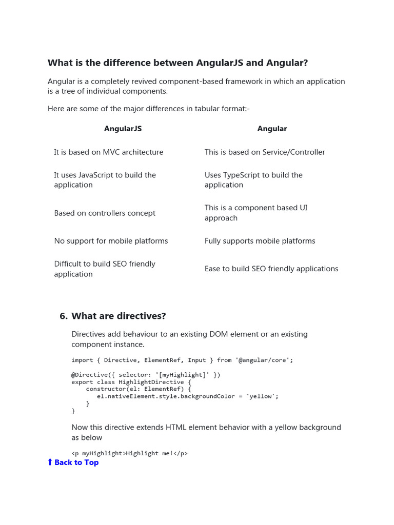 Angular Intervies Qustion | PDF | Angular Js | Computing