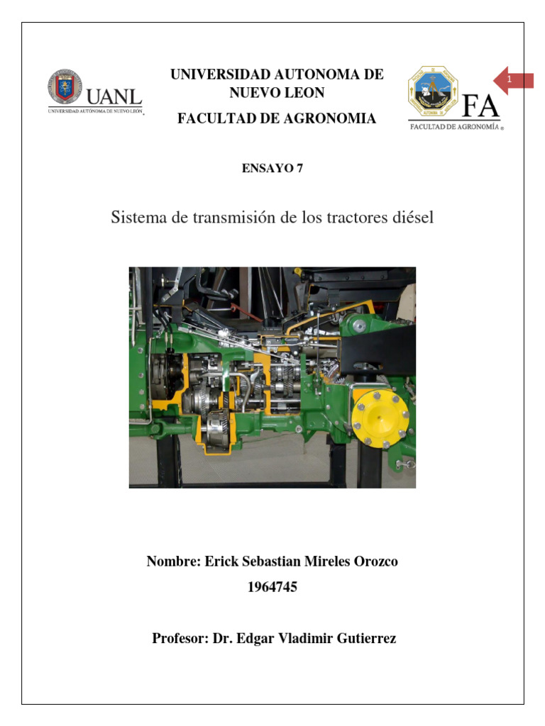 Sistema de Transmision | PDF | Embrague | Tractor