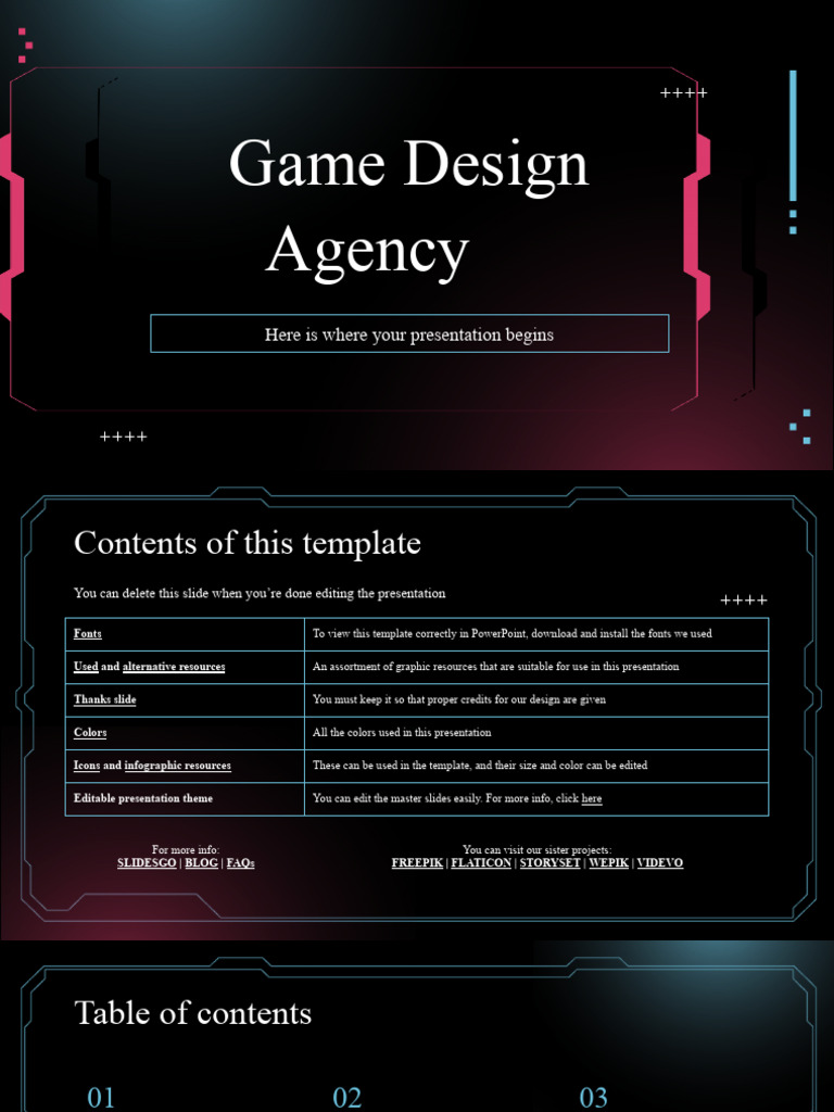 Game Design Agency by Slidesgo | PDF | Goal | Expert