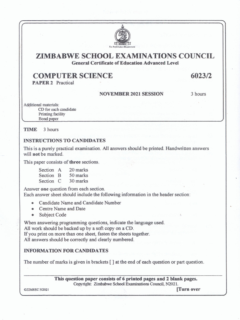 Computer Science p2 Alevel | PDF | Computer Engineering | Software ...