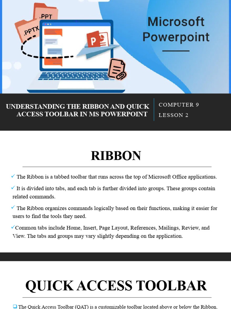 Mastering PowerPoint Ribbon & Toolbar | PDF | Computing | Software