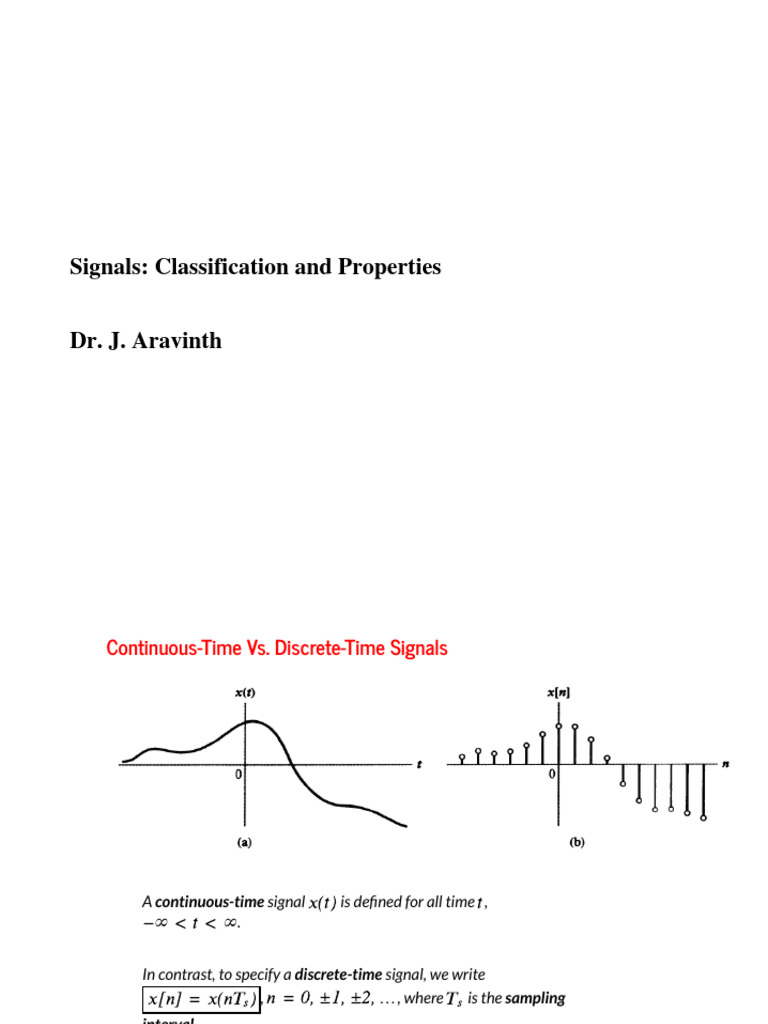 3 - Signals - Classification and Properties | PDF | Applied Mathematics | Signal Processing