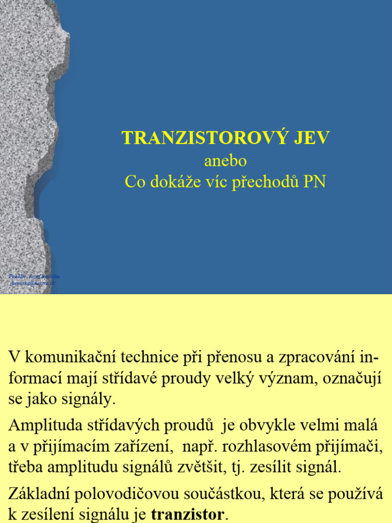 04-Tranzistorovy Jev | PDF