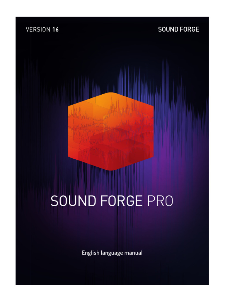 SOUND FORGE Pro 16 Manual | PDF | Computer File | Amplitude