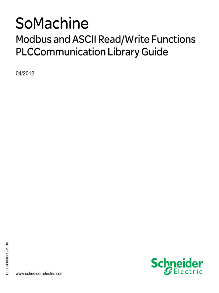 SoMachine - Modbus and ASCII Read - Write Functions - BERGER ... | PDF ... SoMachine - Modbus and ASCII Read - Write Functions - BERGER ... | PDF ...