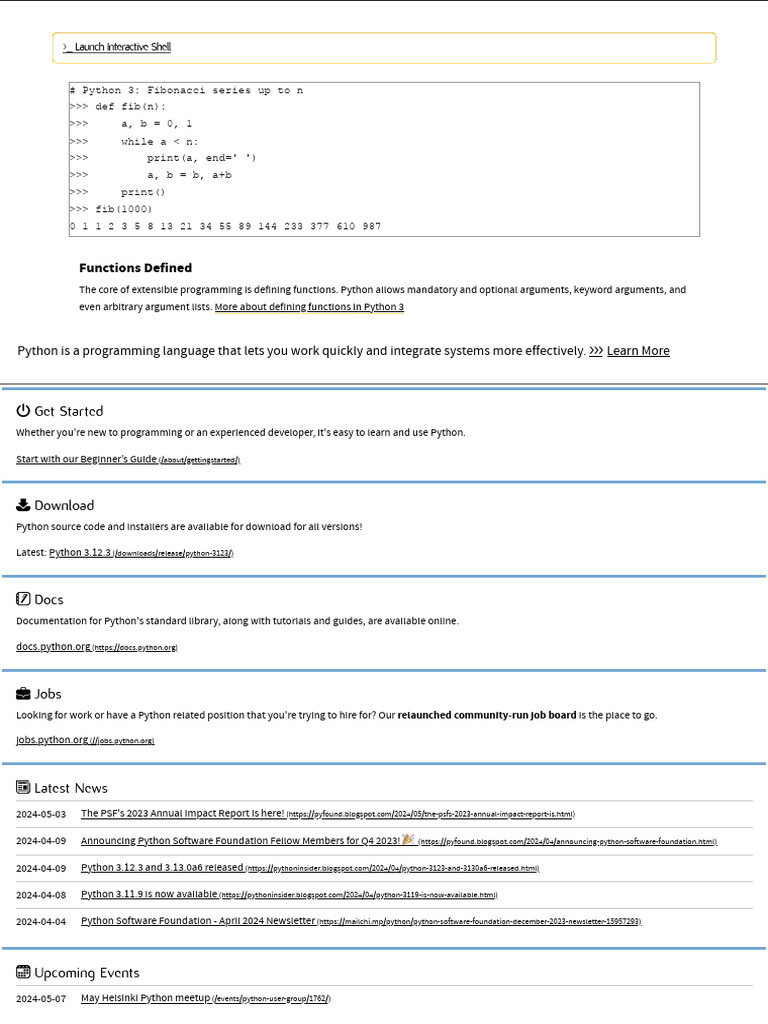 Python | Download Free PDF | Python (Programming Language) | Software ... Python | Download Free PDF | Python (Programming Language) | Software ...