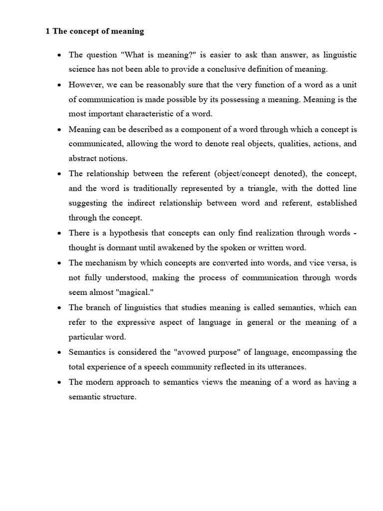 Seminar 4 | PDF | Semantics | Concept