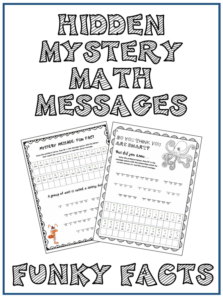 Hidden Mystery Math Messages | PDF | Bmw