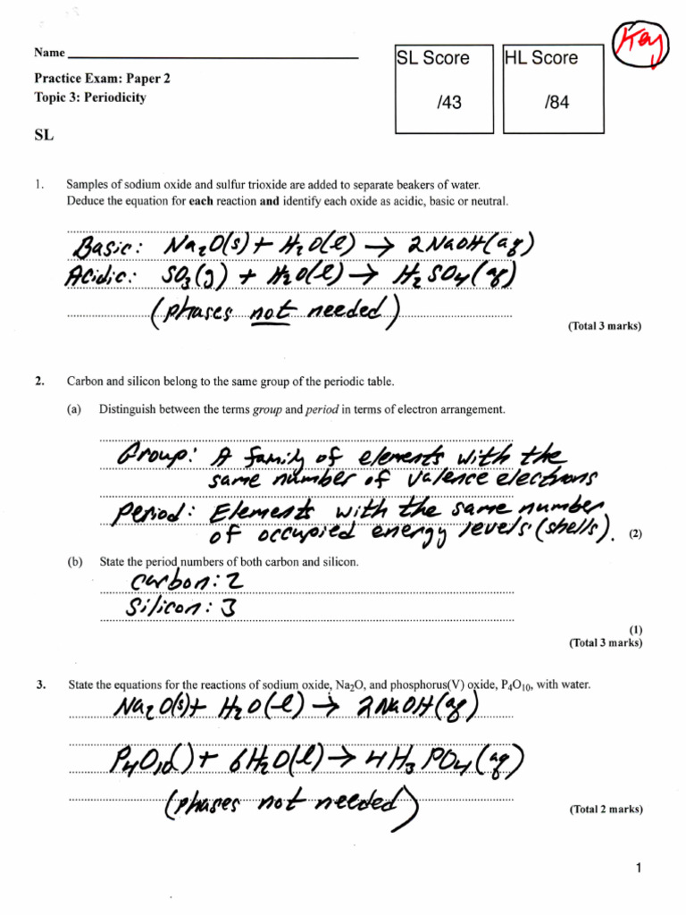 Practicetopic 3 Paper2 Key | PDF