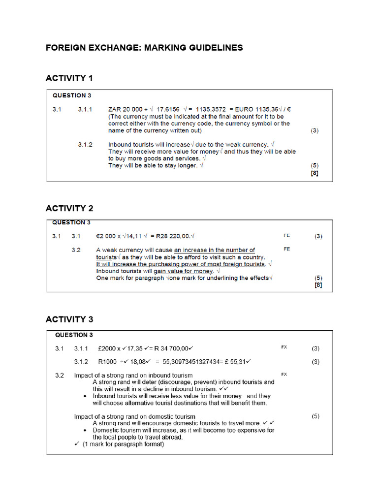 Foreign Exchange Marking Guidelines | PDF