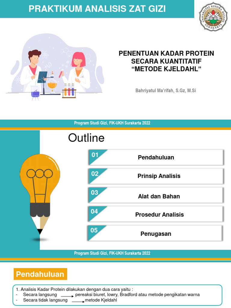 Analisis Kadar Protein Metode Kjeldahl | PDF