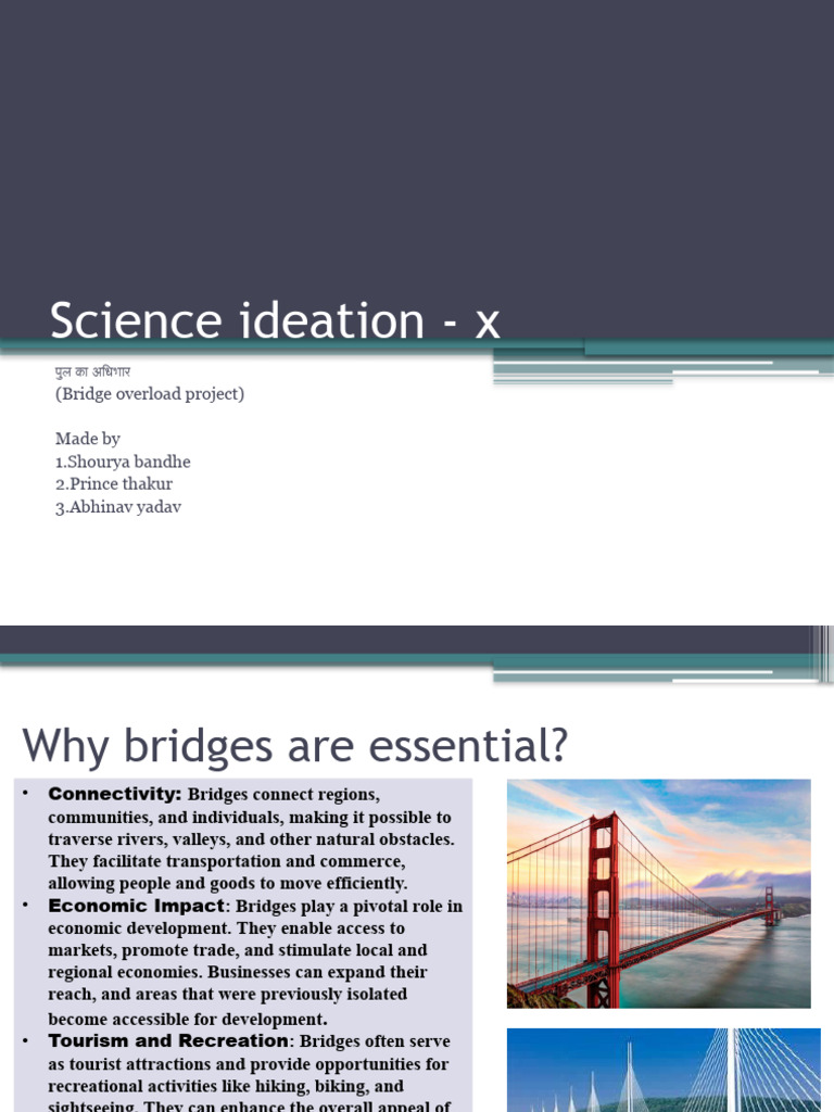Sciencve Ideation Class 10 | PDF | Bridge | Traffic