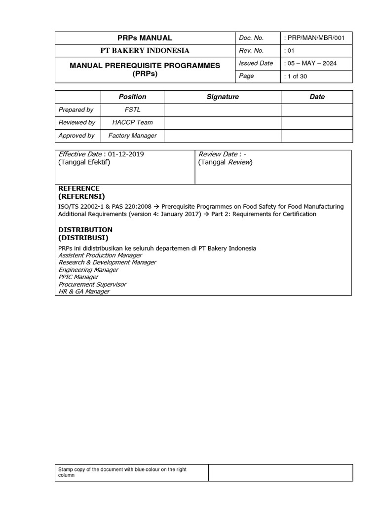 00_PRP-MAN-MBR-001 Pre-Requisite Programme_2019 cindy maratus sholikha ...