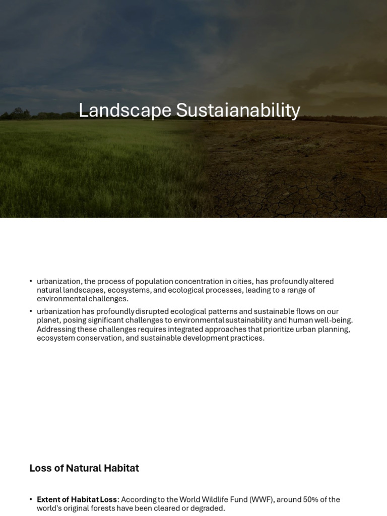 Urbanization's Environmental Impact | PDF | Habitat Destruction ...