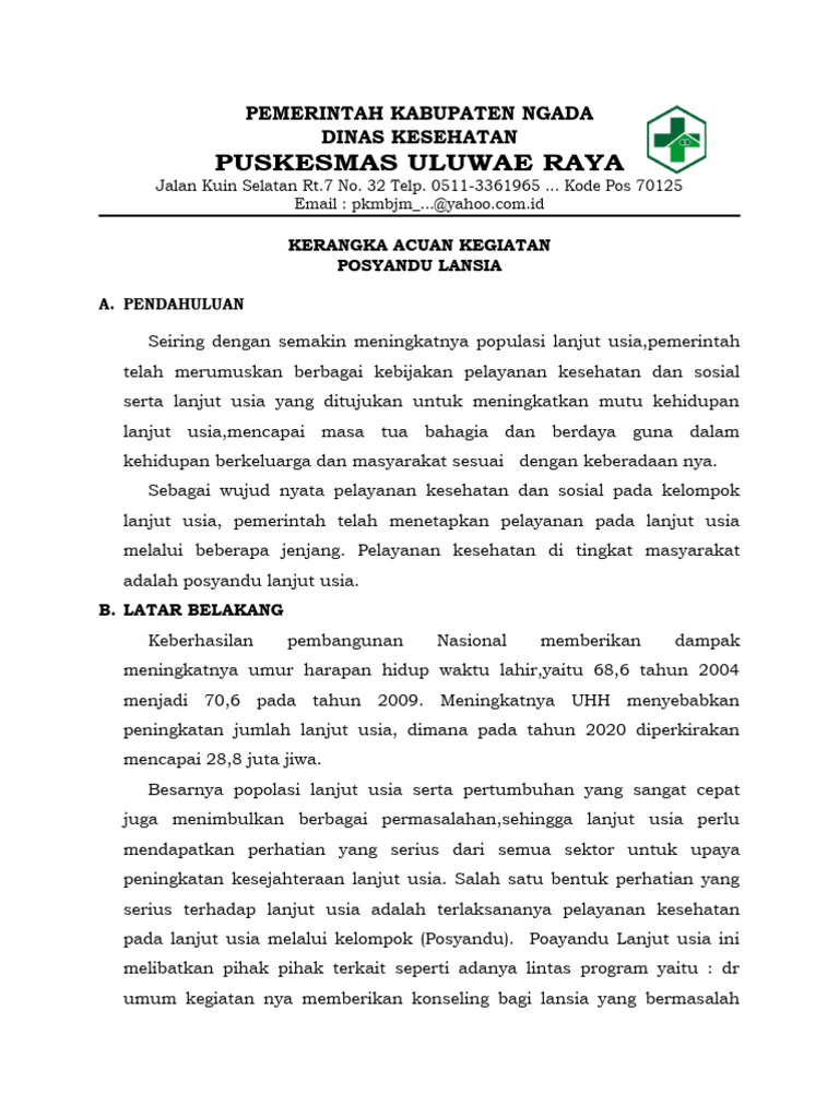 Kak Lansia New | PDF