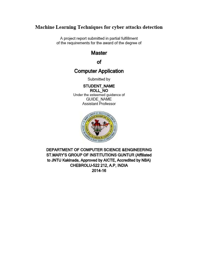 42 - Machine Learning Techniques For Cyber Attacks Detection | PDF | Peer To Peer | Domain Name ...