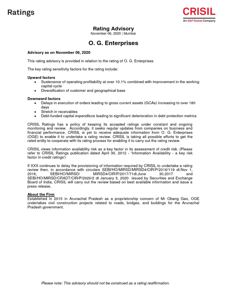 O. G. Enterprises-Ad - RR | PDF | Damages | Securities (Finance)