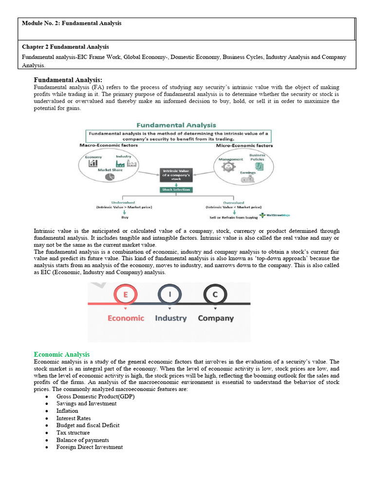 Chapter 2 Fundamental Analysis | PDF | Investing | Dividend